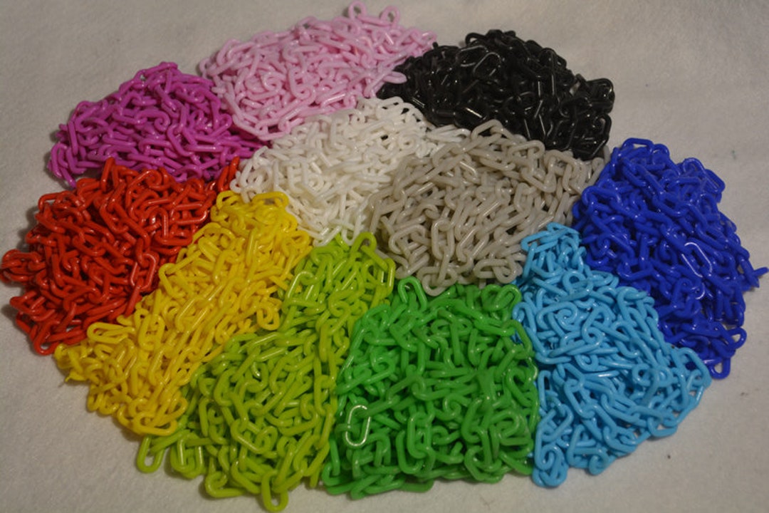 20 Feet - High Quality 3mm Plastic Chain for Craft, DIY Bird Toys ...