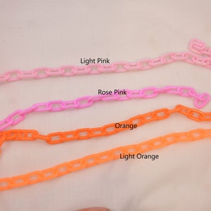 10 Feet - High Quality 3mm Plastic Chain for Craft, DIY Bird Toys ...