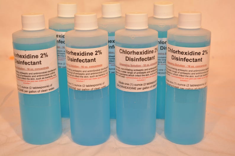 8 OZ Chlorhexidine 2% Disinfectant 8 OZ | Etsy