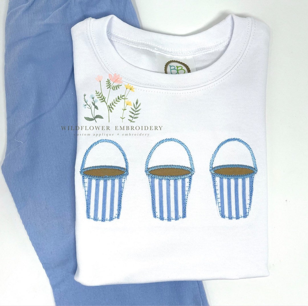 Summer Beach Bucket Embroidered Shirt, Boys Beach Outfit - Etsy