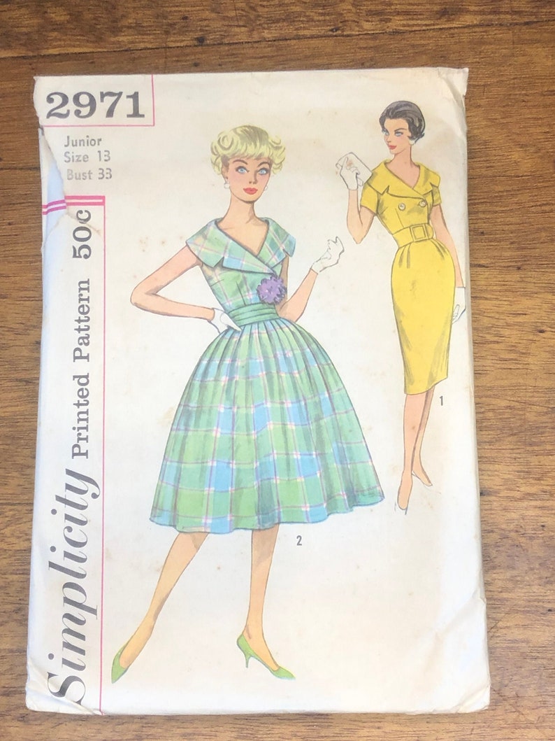 Simplicity 1960's Pattern 2971 , Summer Day Dress - Etsy