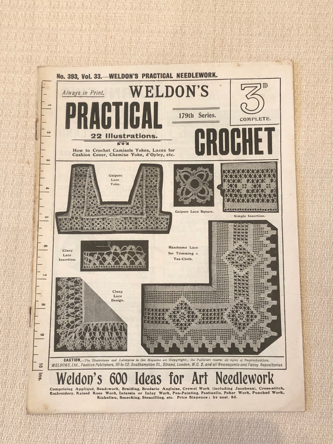 1920's Weldon's Practical Crochet No 393, Vol 33. - How to Crochet ...