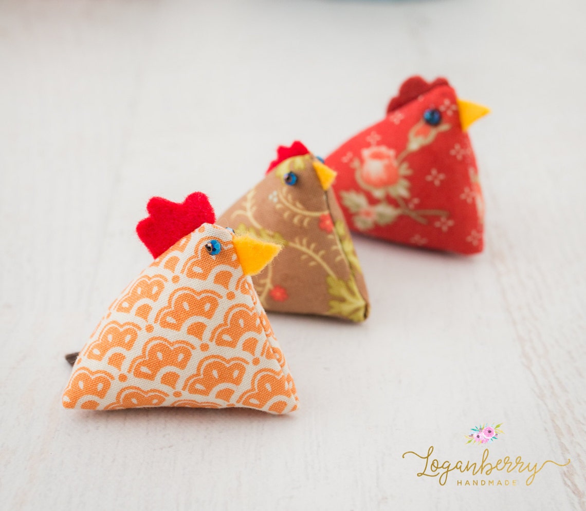 Chicken Pin Cushion Sewing PATTERN - Etsy