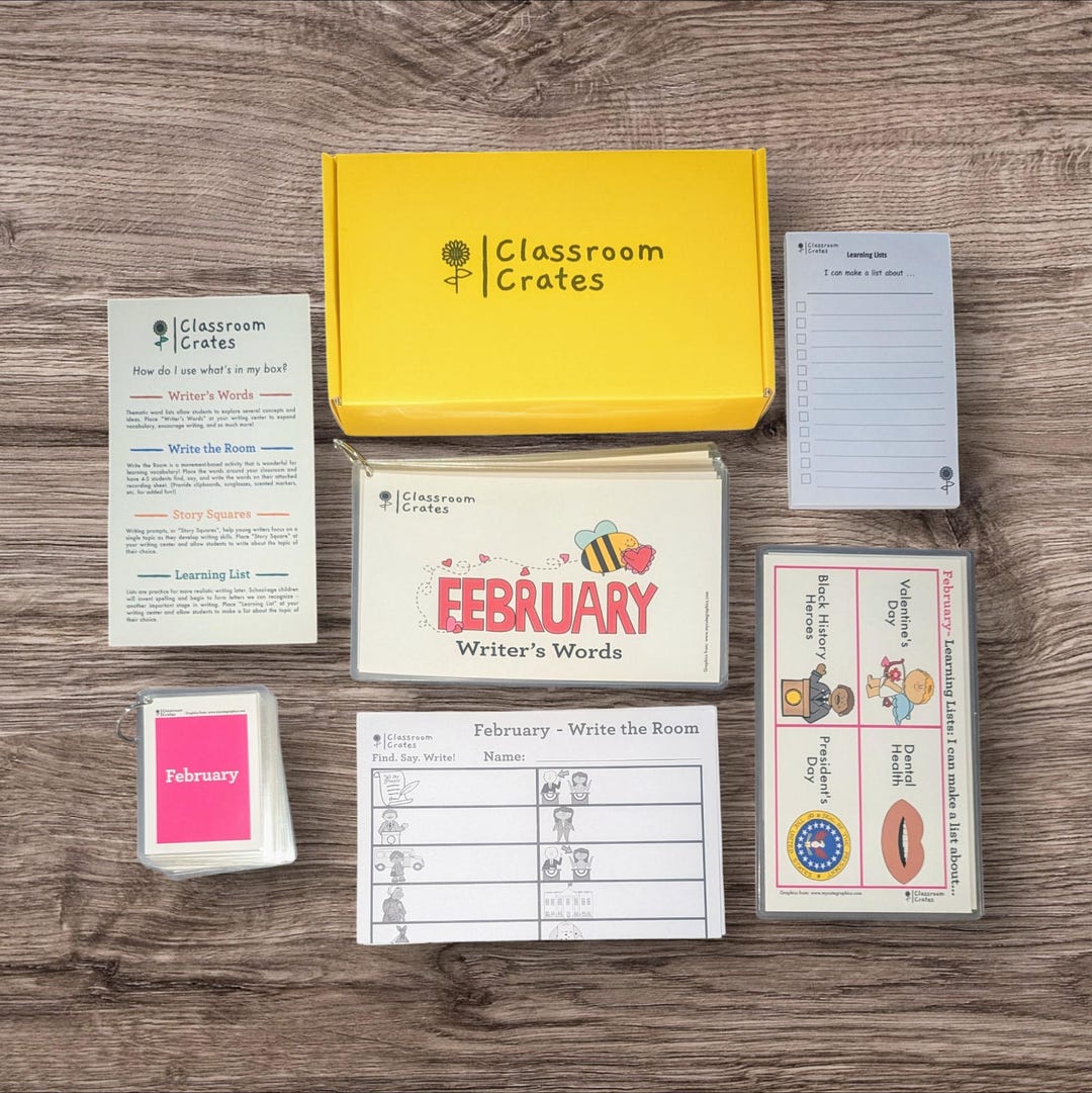 Classroom Writing Centers Made for You Centers February Writing ...