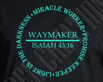 Waymaker, Miracle Worker, Promise Keeper, My God Svg DXF, PNG, PDF File ...