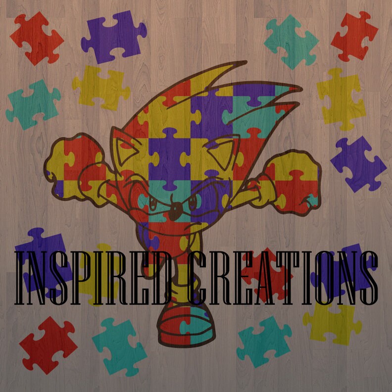 Sonic Autism SVG | Etsy