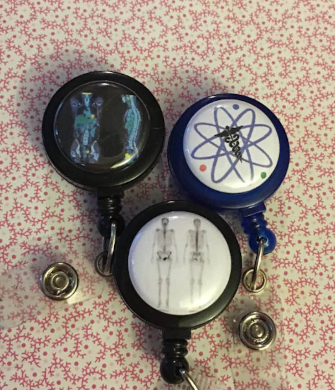 Nuclear Medicine Badge Reel, Tech Badges Holder,nuc Med Id Reels Clip ...