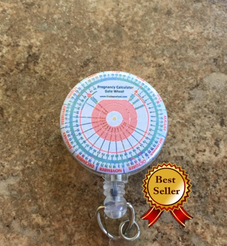 Due Date Wheel Nurse Badge Reel Ob/gyn Women's Health Clinic Name Tag ...