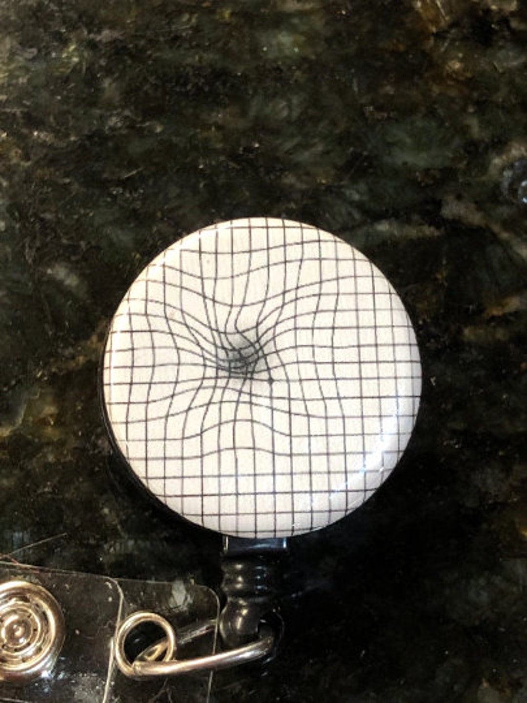 Amsler Grid Badge Reel, Cute Positive Test for Macular Degeneration ...