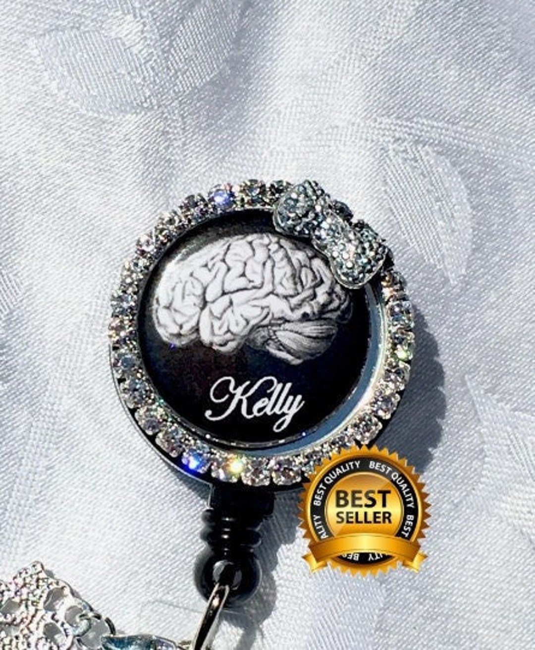 Neuro Nurse Badge Reel, Neurologist Doctor Hospital Surgeon OR Scrub ...