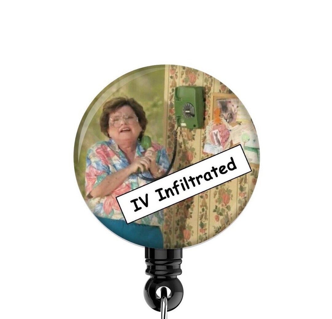 RN Funny Badge Reel IV Infiltrated Unique Coworker Gift Ideas ...