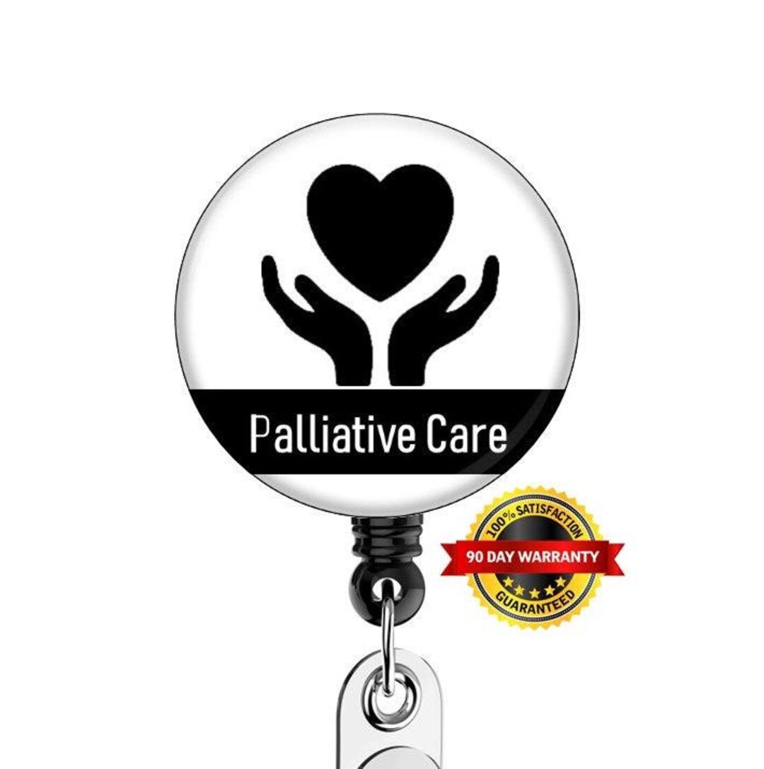 Pallative Care Symbol Badge Reel Identification Holder Magnet Back ...