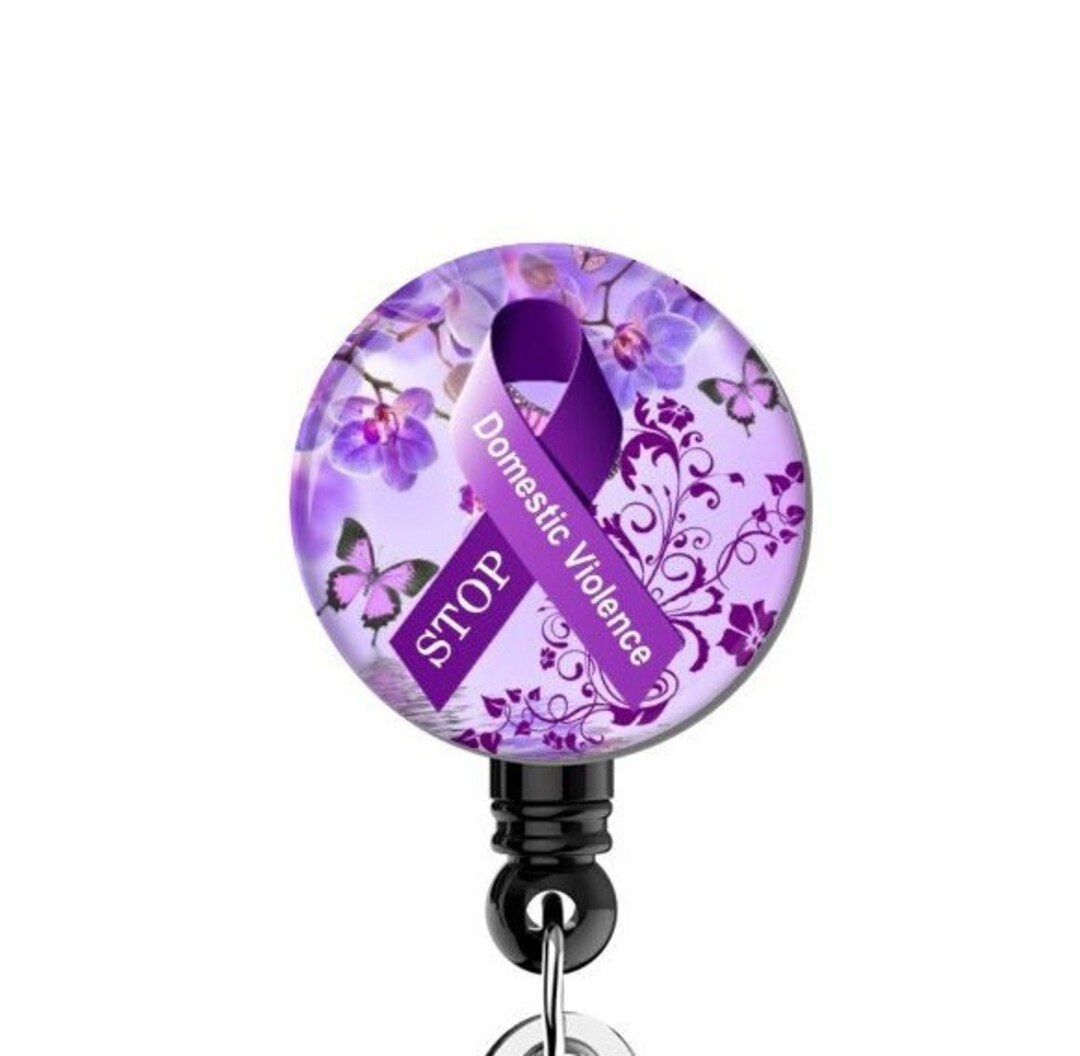 Domestic Violence Retractable Badge Reel, Social Worker ER Nurse ...
