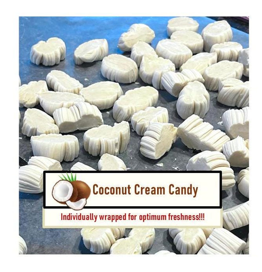 Coconut Cream Candy Old Fashioned Candy Pulled Unique Treat Delicious ...