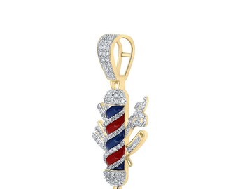 Barber Pole Charm - Etsy