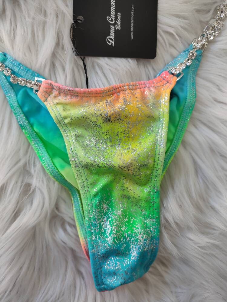 Rainbow Competition Bikini Posing Trunk Fitness Model - Etsy