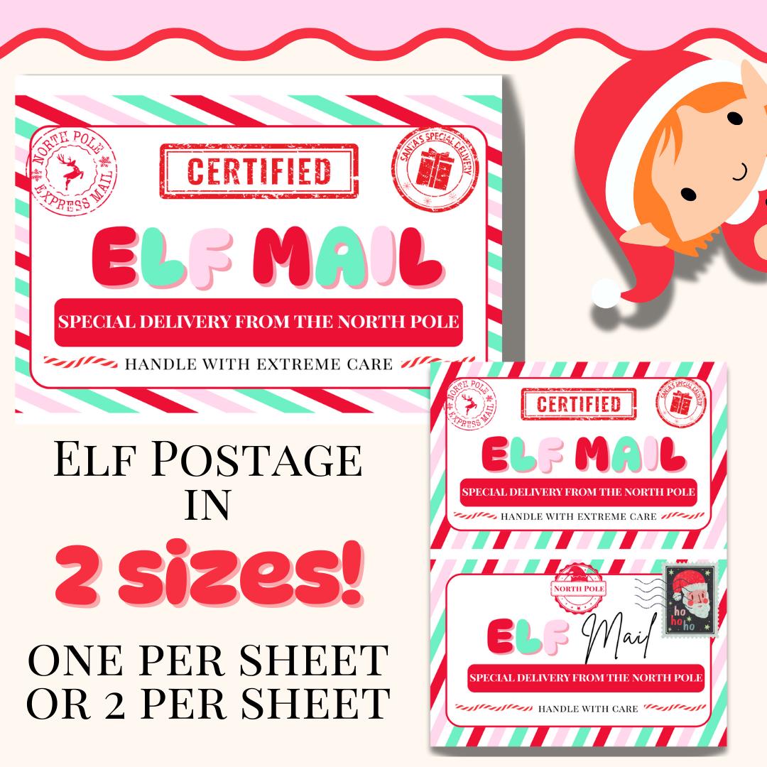 Classroom Elf Introduction Letter From Santa Printable Elf Postage ...