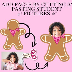 Christmas Classroom Door Decor Kit Cute Gingerbread Men Classroom Door ...