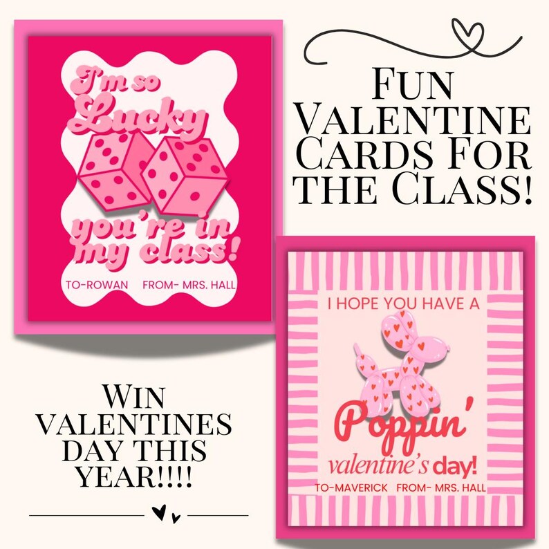 Cute Valentine Cards From Teachers for Students Valentines Card for ...