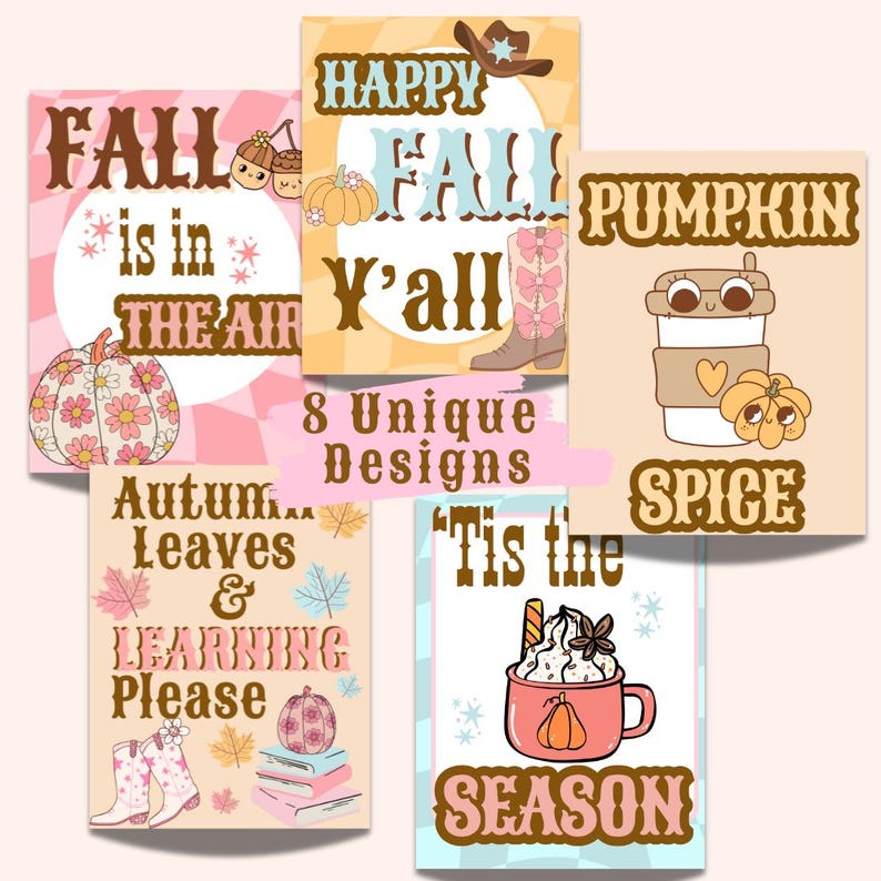 Classroom Posters Fall Printable Western Classroom Decor Fall Posters ...