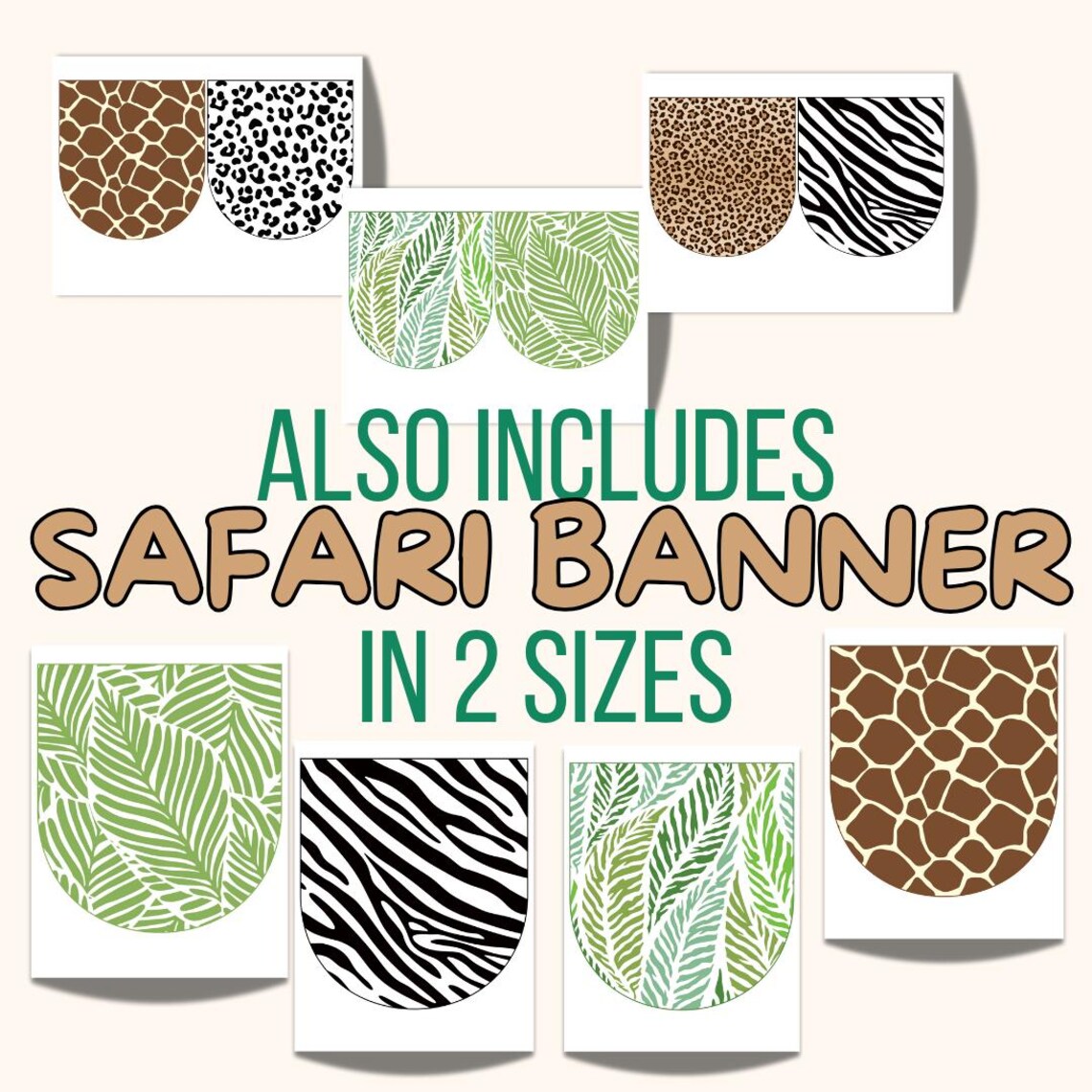 Jungle Classroom Door Decor Kit: Safari Theme Printable (PDF Download ...