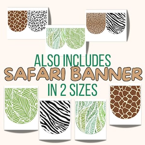 Jungle Classroom Door Decor Kit: Safari Theme Printable (PDF Download ...