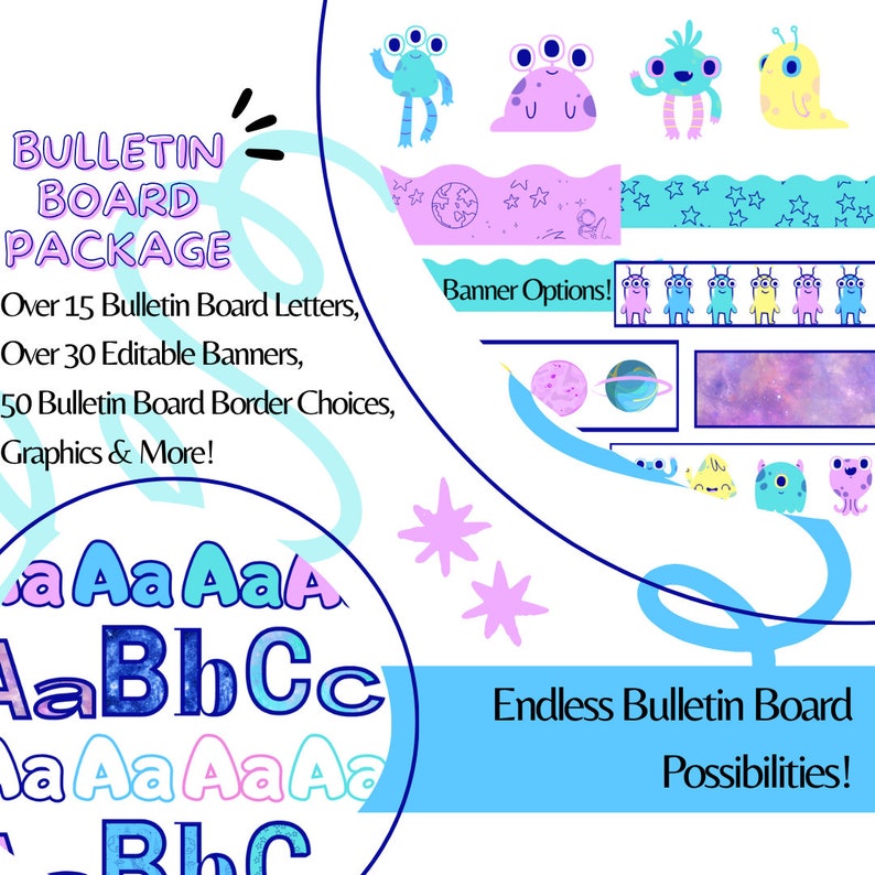 Outer Space Classroom Bundle Elementary Galaxy Classroom Theme ...