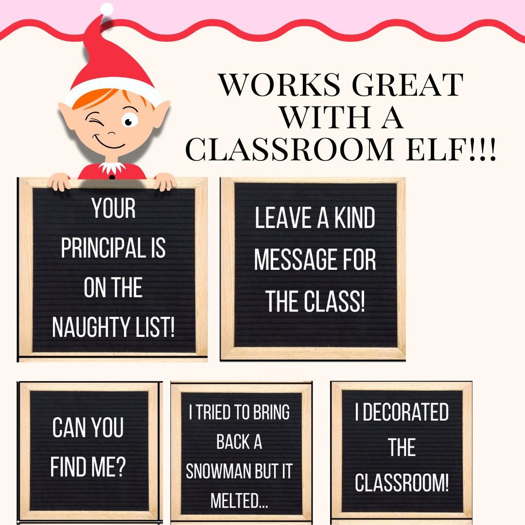 Classroom Elf Notes Printable for Students Magical Elf Note Cards ...