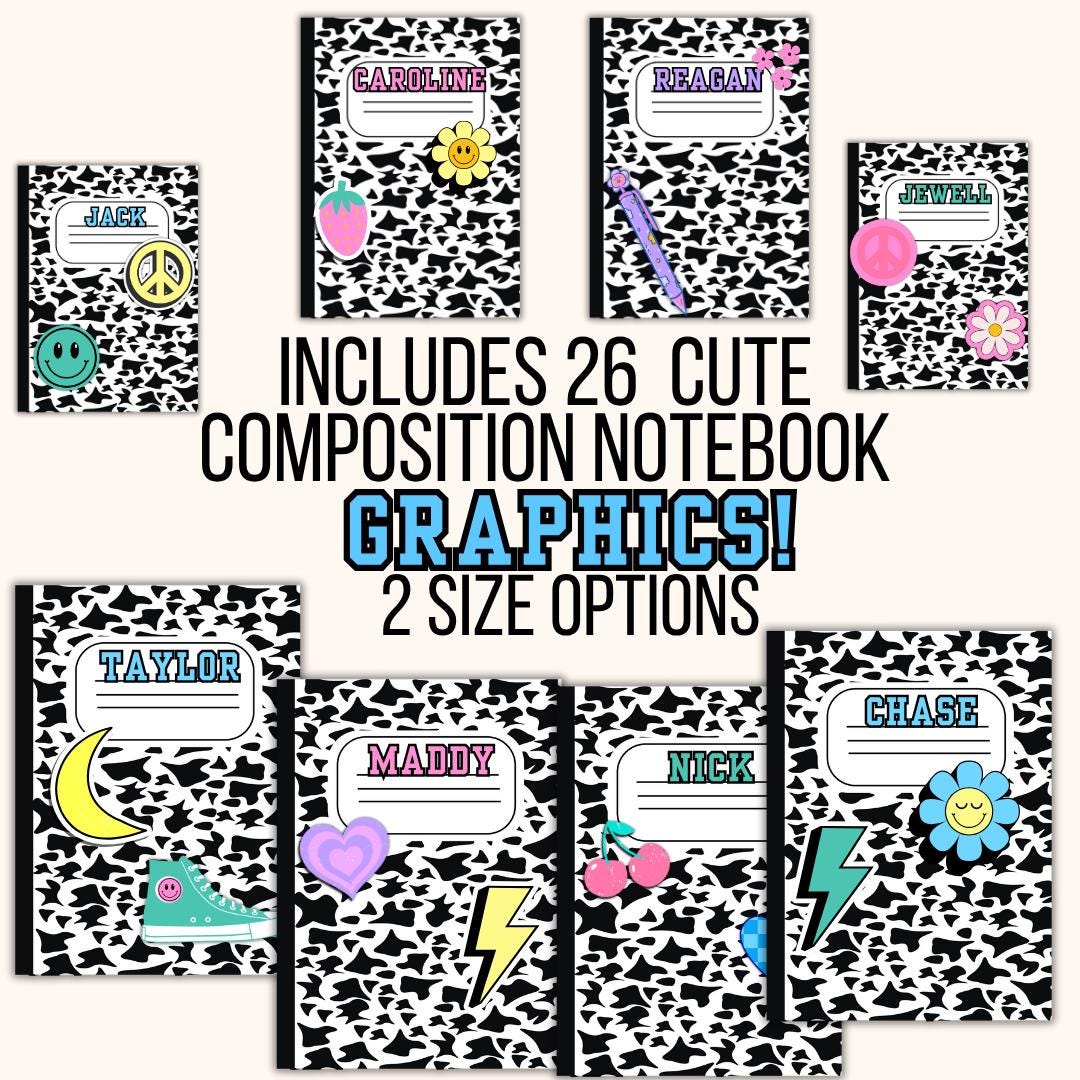 Back to School Classroom Door Decor Kit: Composition Notebook Theme ...