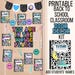 Back to School Classroom Door Decor Kit Printable Composition Notebook ...