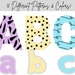 Pastel Bulletin Board Letters Printable Set of 12 Instant Download PDF ...