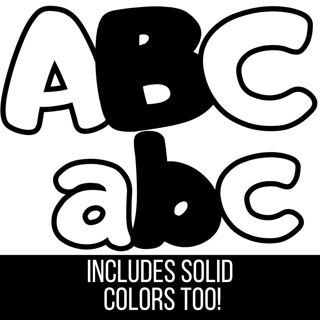 Black and White Bulletin Board Letter Set Printable With 23 Classroom ...