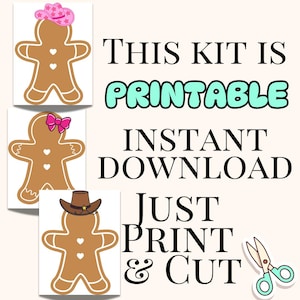 Christmas Classroom Door Decor Kit Cute Gingerbread Men Classroom Door ...