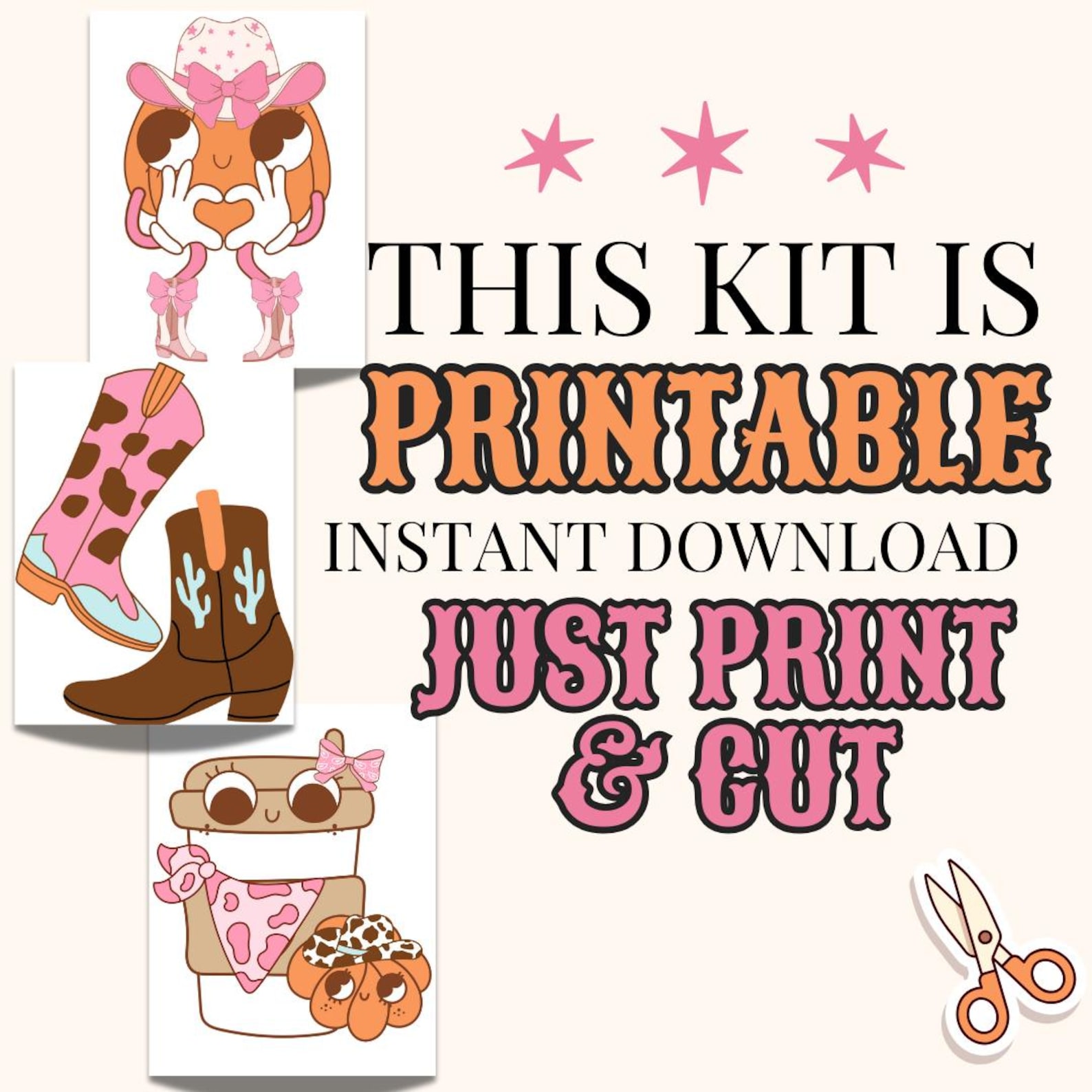 Fall Classroom Door Decor Kit Cowgirl Door Decor Printable Cute Western ...