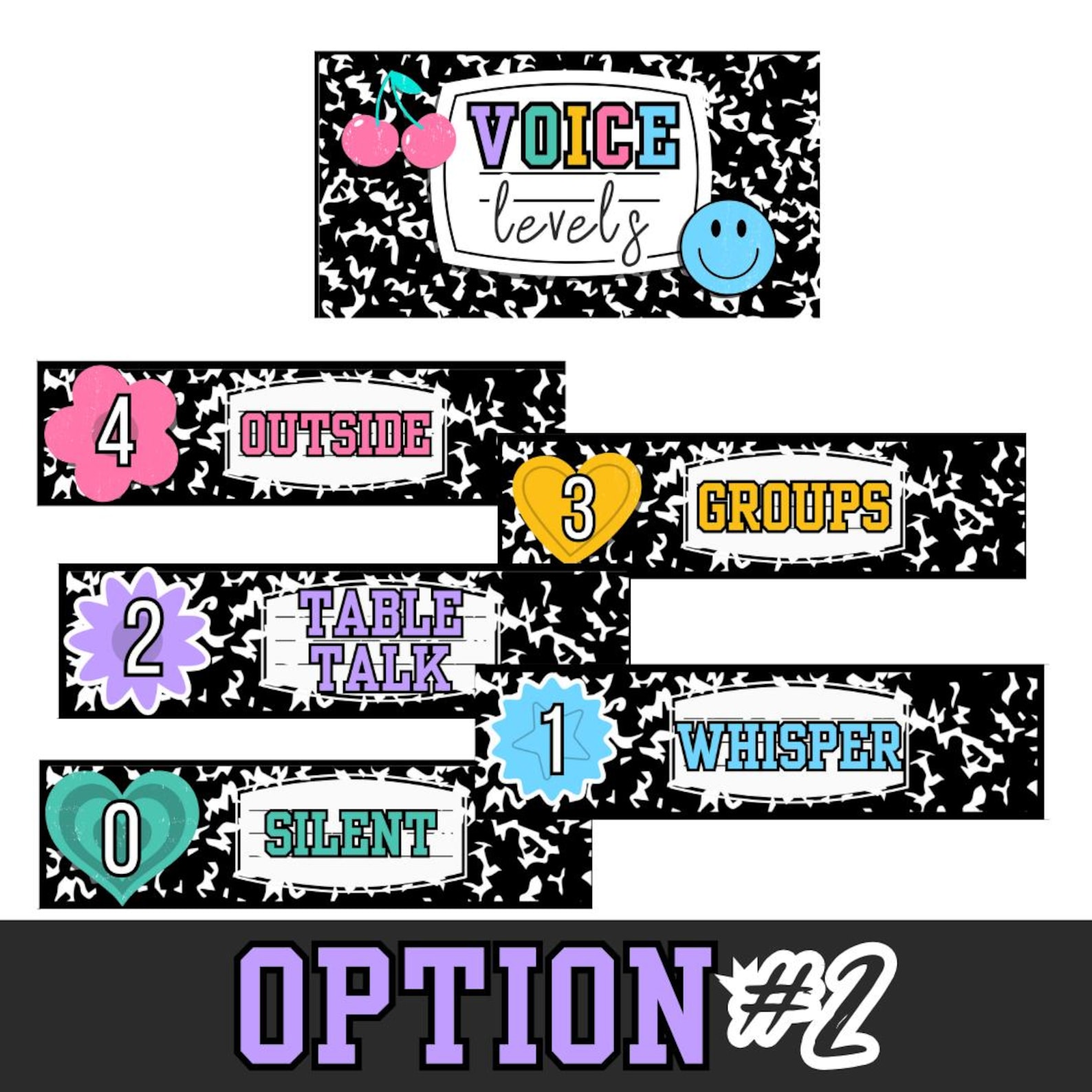 Varsity Voice Level Posters Digital Download Printable Composition ...