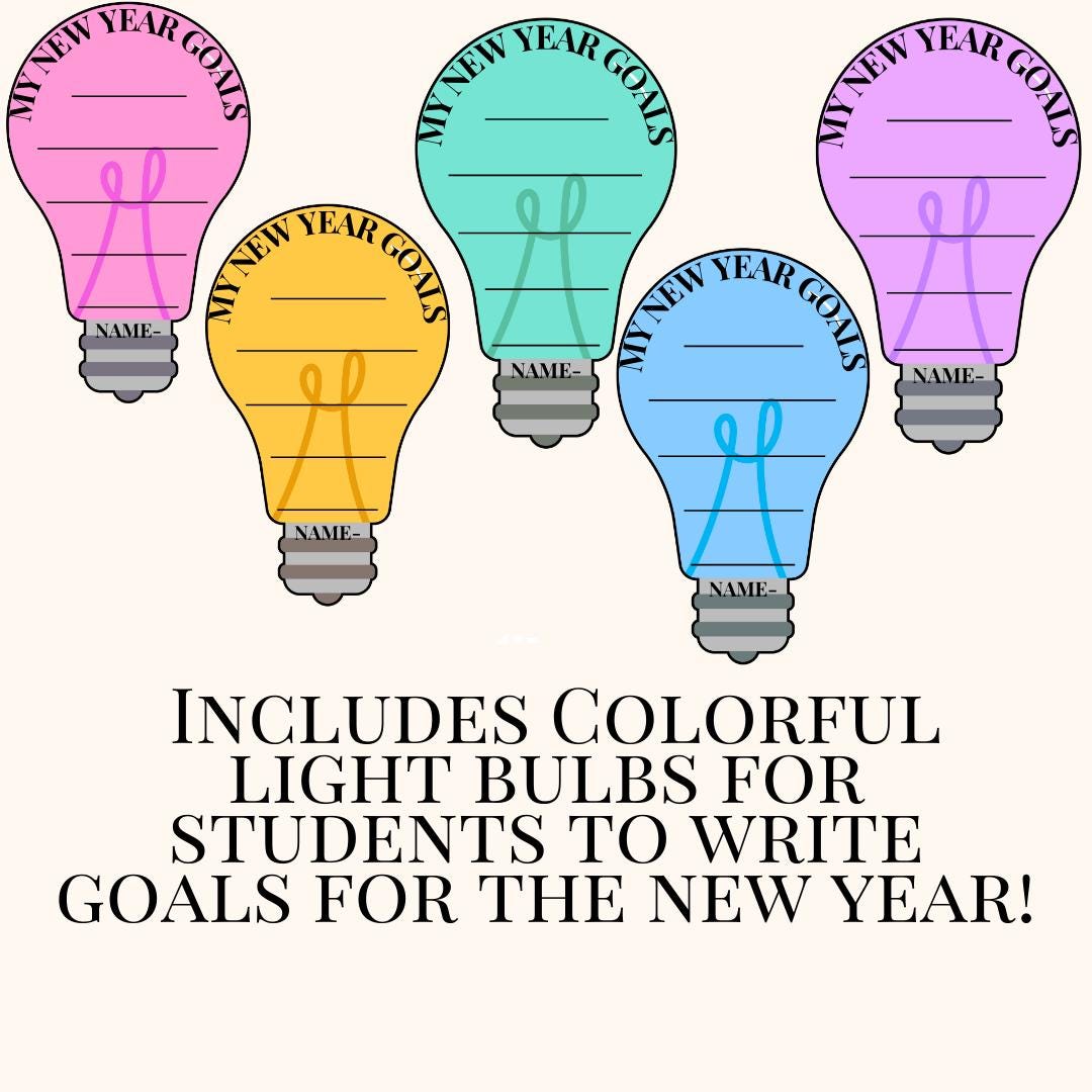 New Year Classroom Door Decor Kit Printable 2026 Classroom Door ...