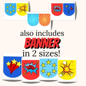 Superhero Theme Classroom Door Decor Kit Printable Back to School ...