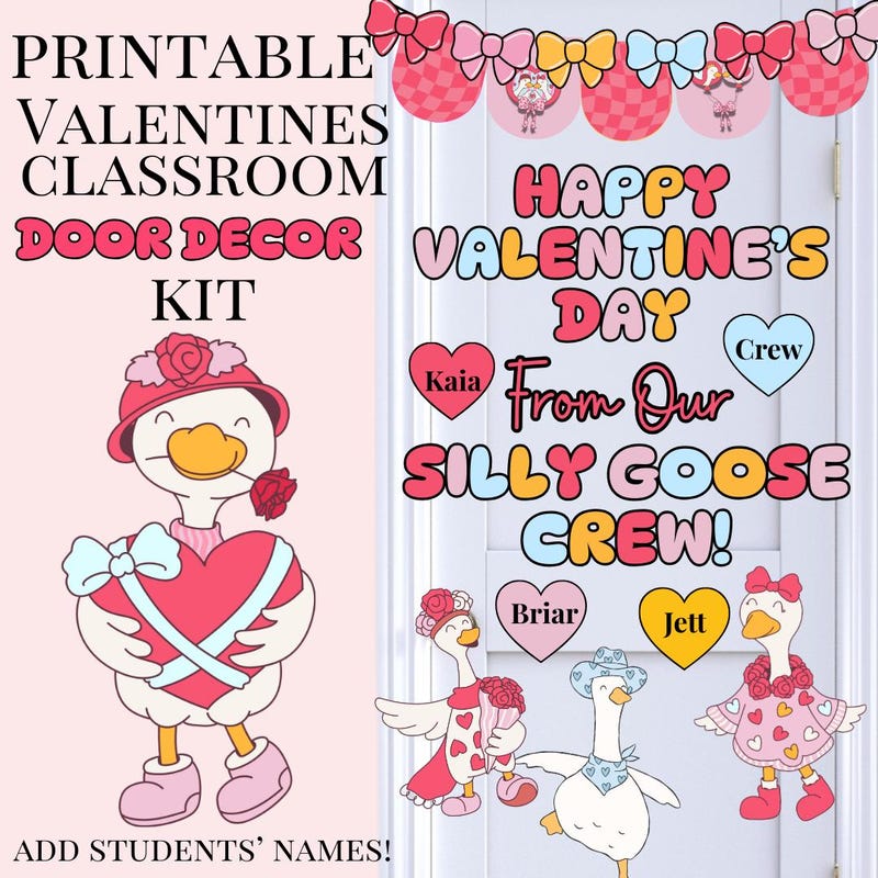 Classroom Door Decorations for February - Etsy