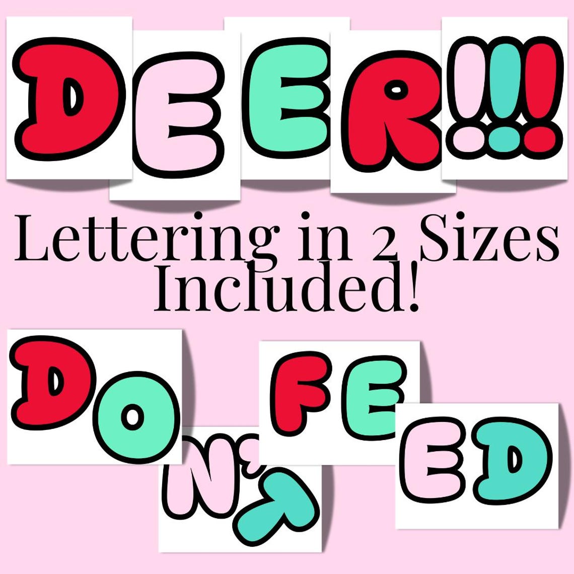 Reindeer Christmas Classroom Door Decor Kit Printable Christmas ...