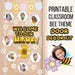 Back to School Classroom Door Decor Kit Printable Bee Classroom Decor ...