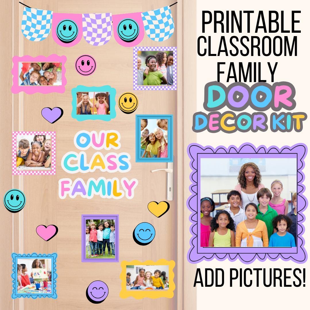 Our Class Family Classroom Door Decor Kit: Printable Back to School ...