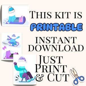 Christmas Classroom Door Decor Kit Printable Winter Bulletin Board ...