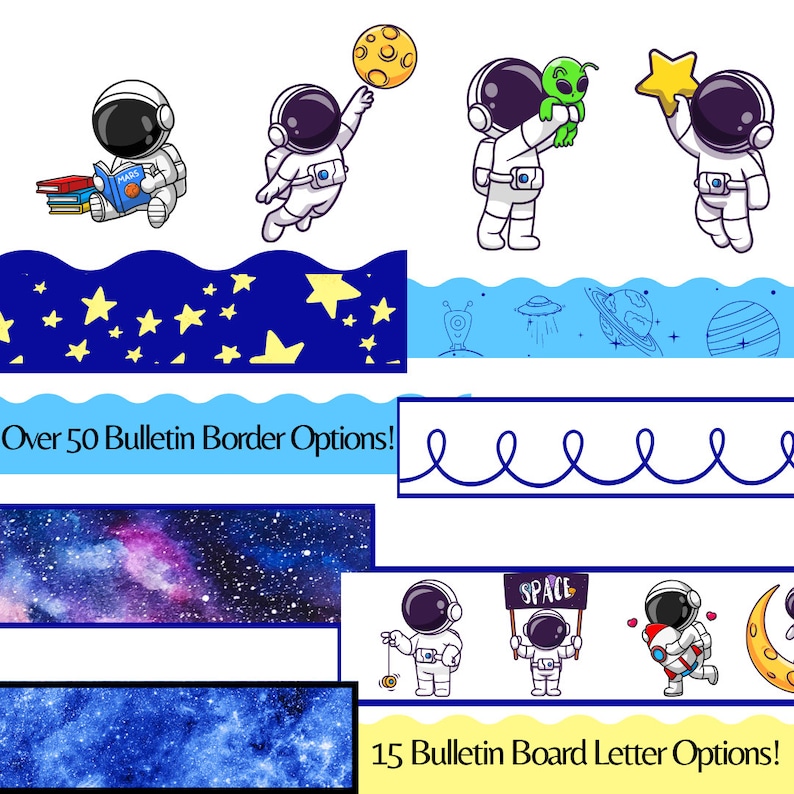 Outer Space Classroom Bundle Elementary Galaxy Classroom Theme ...