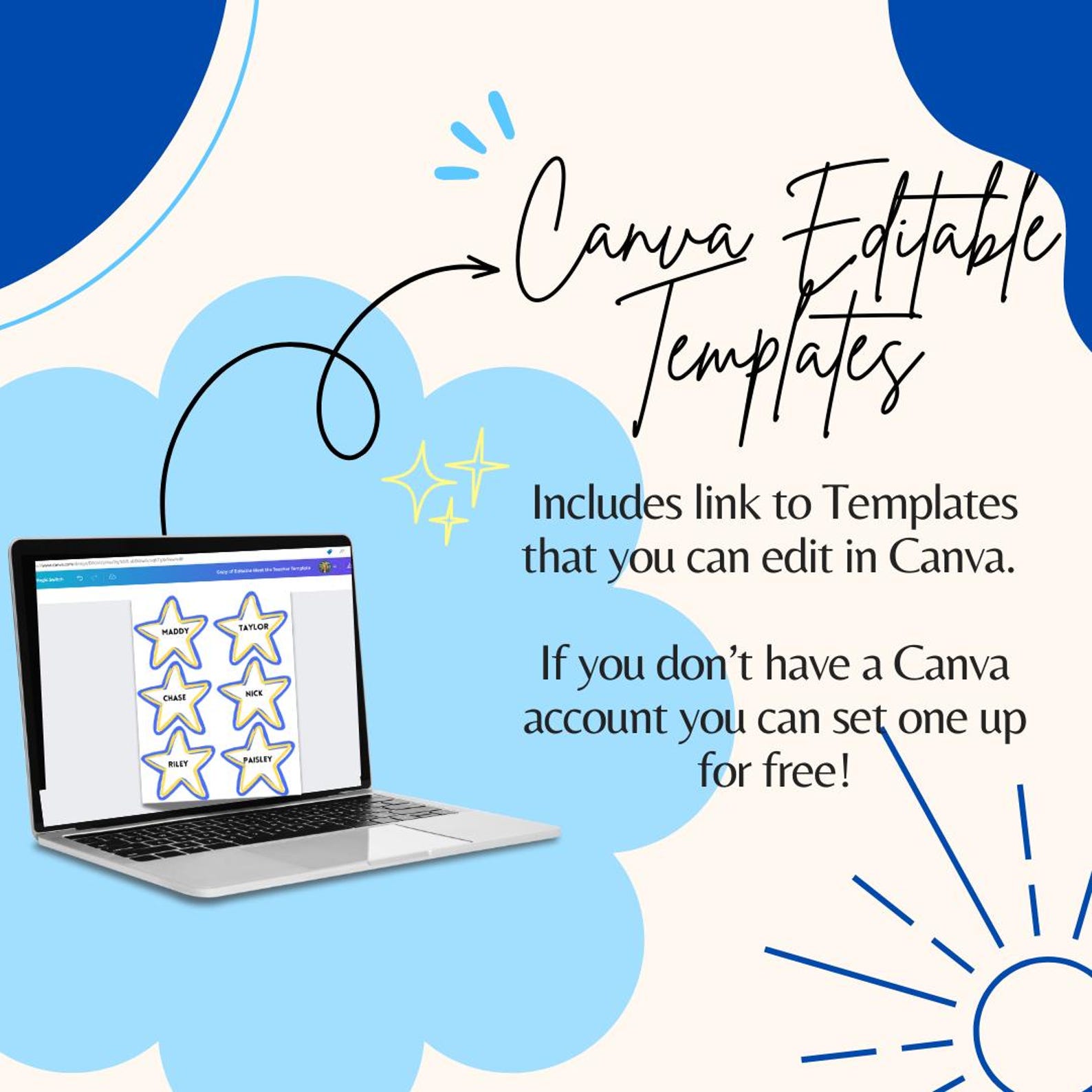 Camping Theme Door Decor Kit Printable Back to School Classroom Decor ...