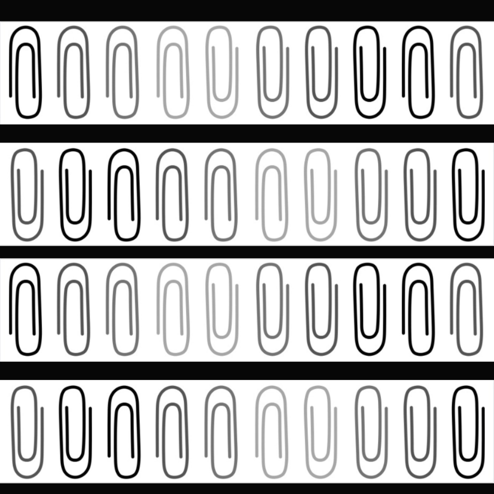 Printable Bulletin Board Borders Modern Black and White Set of 8 ...