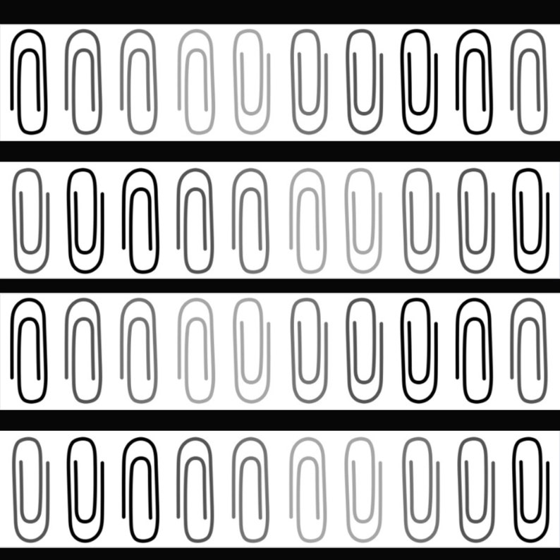 Printable Bulletin Board Borders Modern Black and White Set of 8 ...