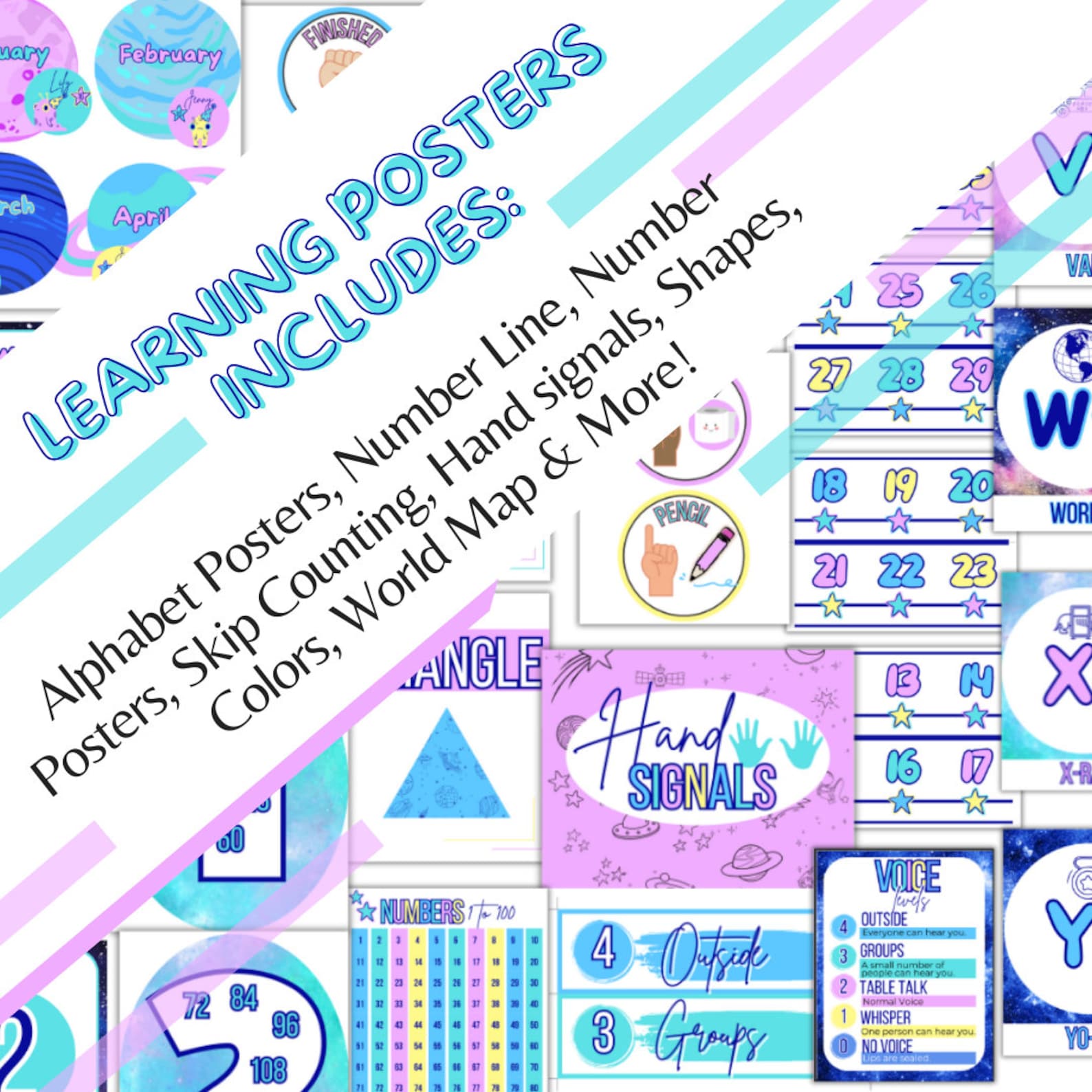 Outer Space Classroom Bundle Elementary Galaxy Classroom Theme ...