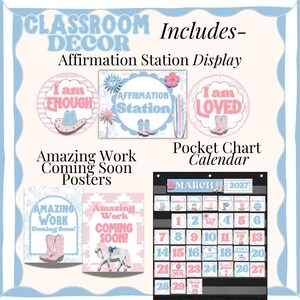 Coastal Cowgirl Classroom Bundle Elementary Classroom Decor Beachy ...