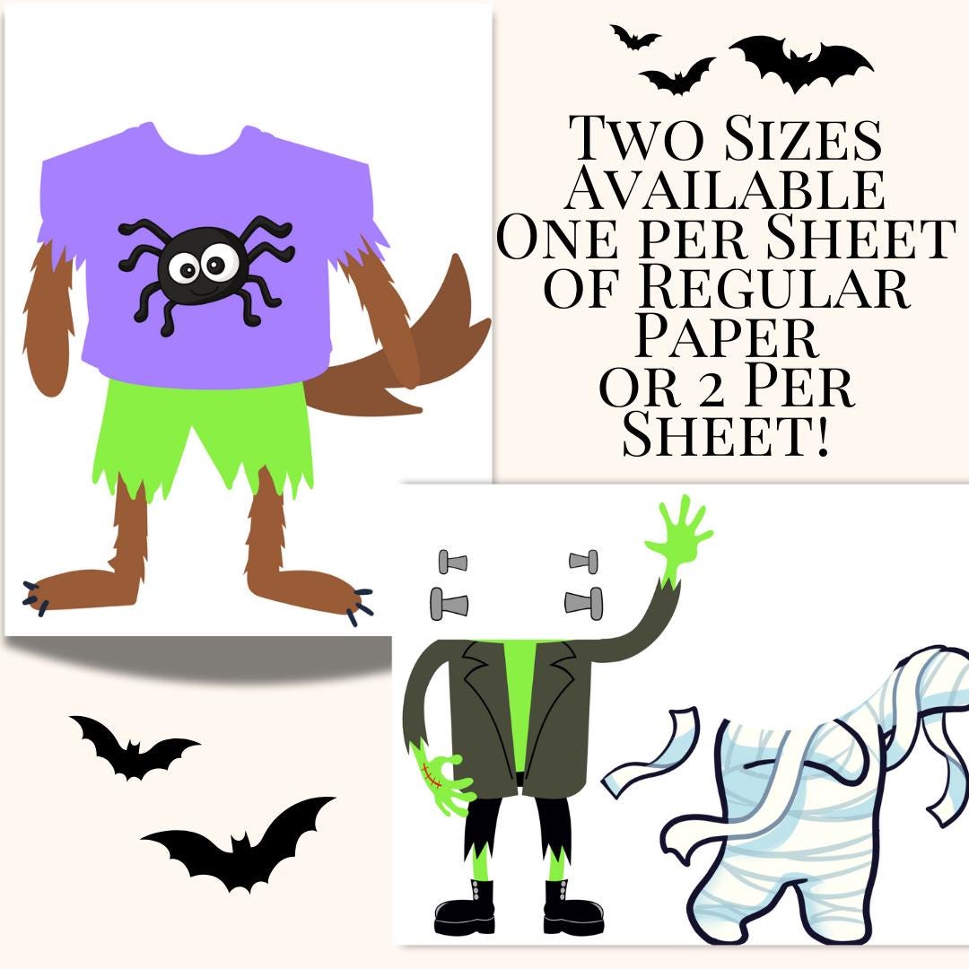 Monster Halloween Classroom Door Decor Kit Printable (PDF) - Etsy