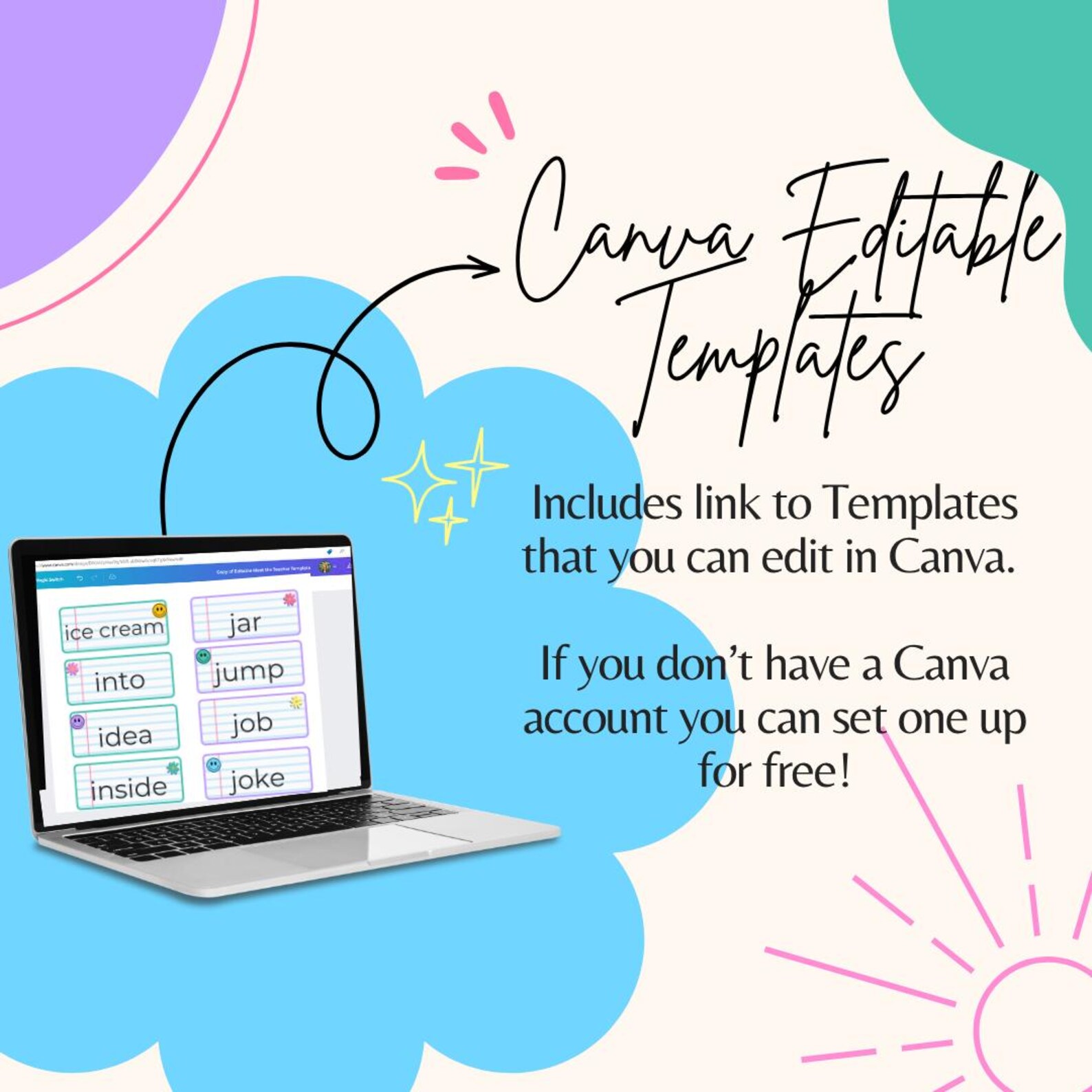 Editable Classroom Word Wall Posters: Composition Notebook Theme ...
